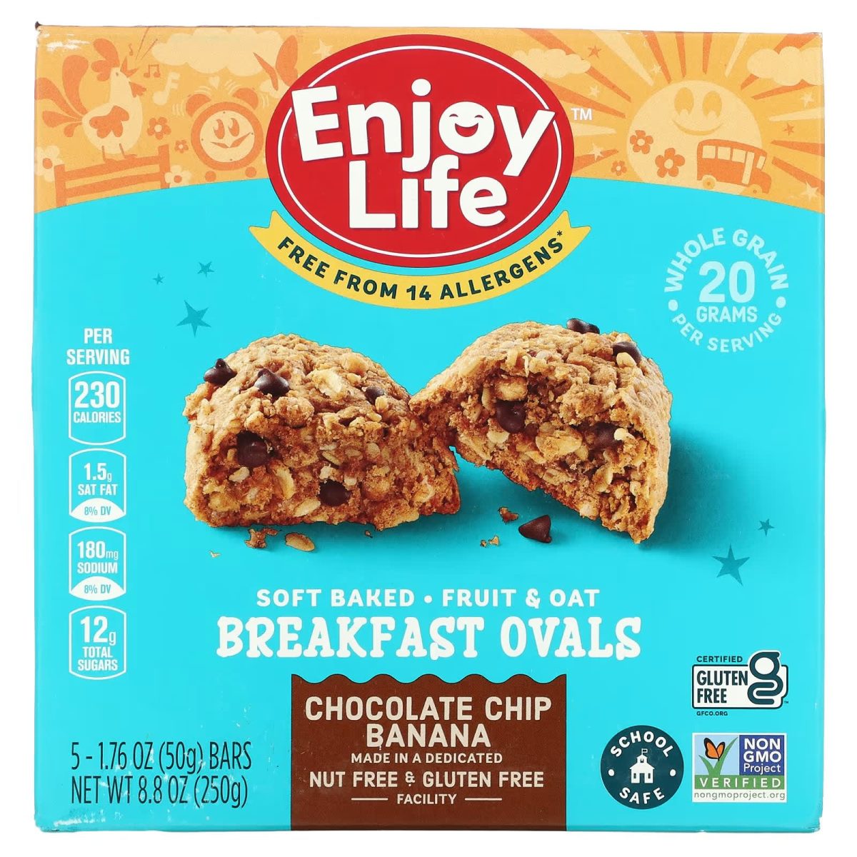 ENJOY LIFE-BAR BRKFST OVAL CHOC CHIP - Planeta Orgánico
