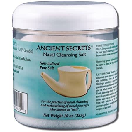 ANCIENT SECRETS - NASAL CLEANSING POT SALT - Planeta Orgánico