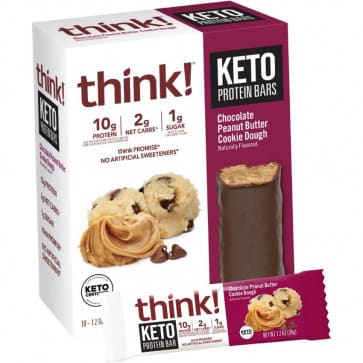 Box Think!-Bar Keto Cho Pnt Btr Ckie 10 units- CAJA DE BARRAS DE ...