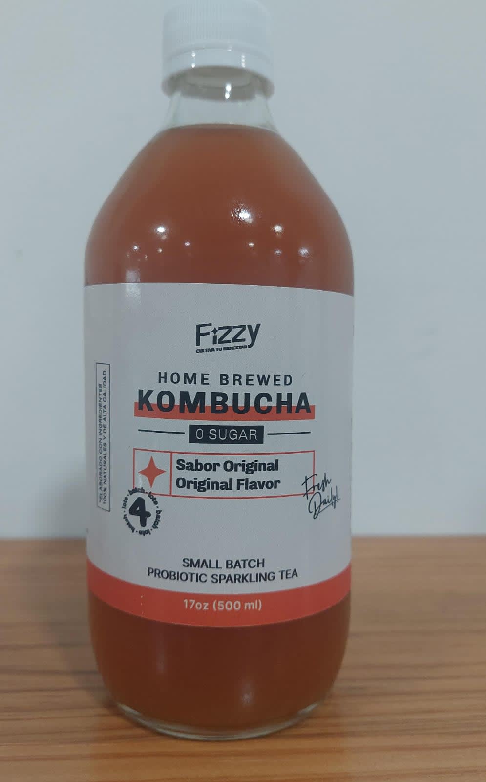 FIZZY- KOMBUCHA SABOR ORIGINAL 500ML - Planeta Orgánico