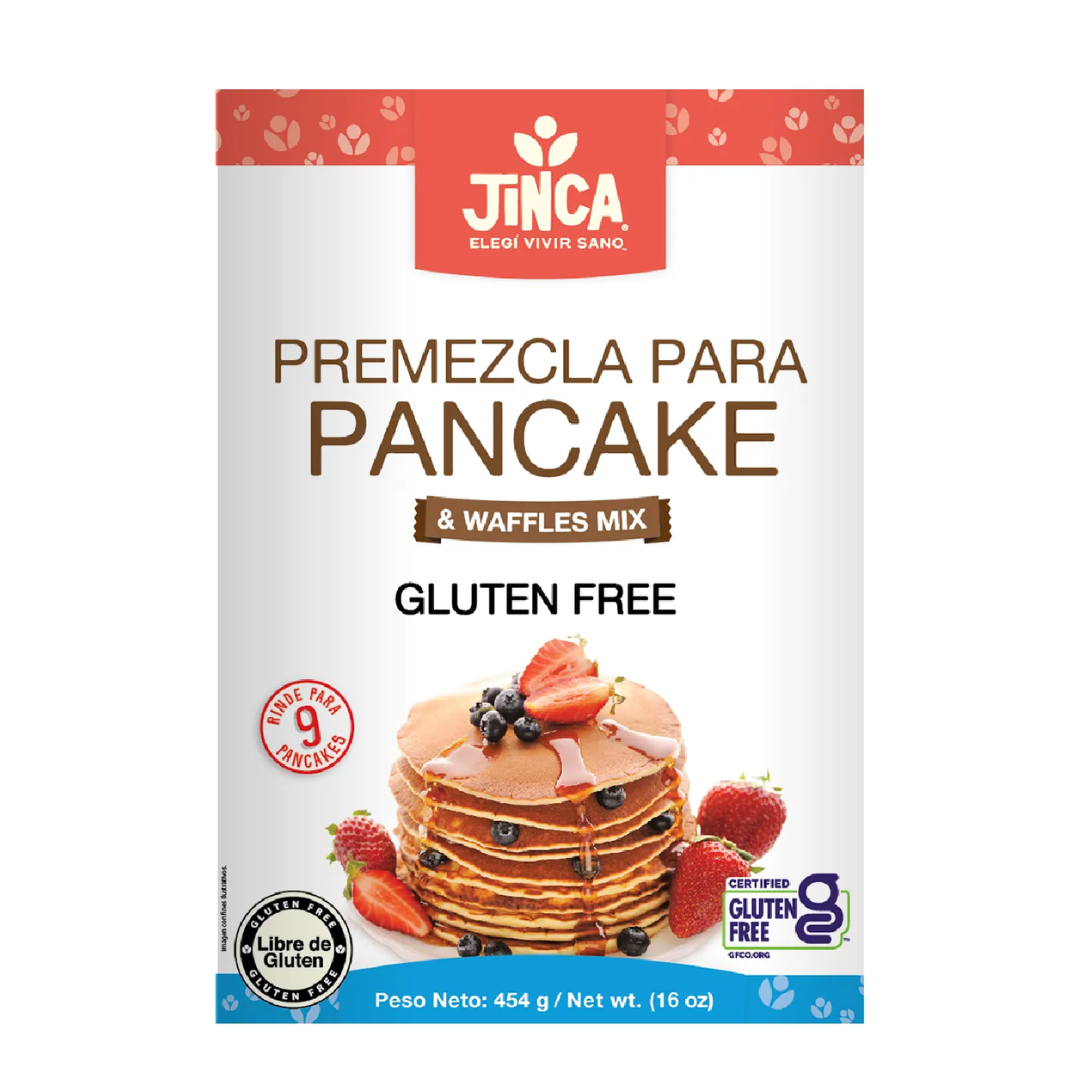 JINCA- PREMEZCLA PARA PANQUEQUES WAFFLES SIN GLUTEN - Planeta Orgánico